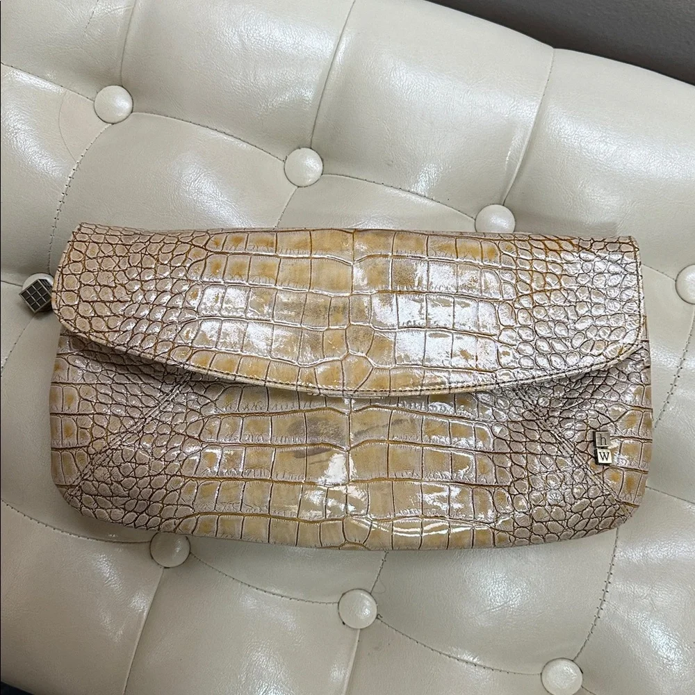 Helen Welsh | Bags | Helen Welsh Real Leather Crocembossed Bag | Poshmark